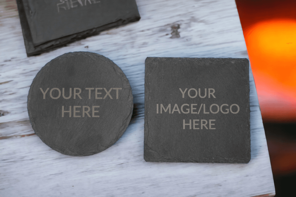 Custom Slate Coasters – Design Yours